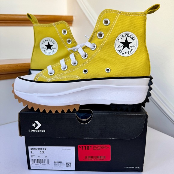 Converse | Shoes | Nwt Converse Run Star Hike Platform Bitter Lemon ...